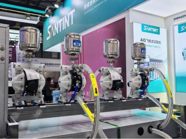 Pneumatic Diaphragm Pumps Shine with Color Matching Systems
