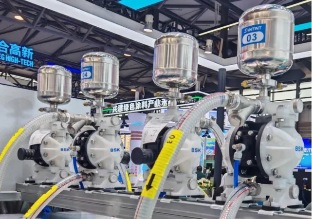 Pneumatic Diaphragm Pumps Shine with Color Matching Systems