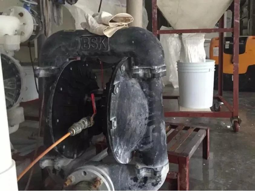 BSK Pneumatic Diaphragm Pumps for Calcium Carbonate Slurry